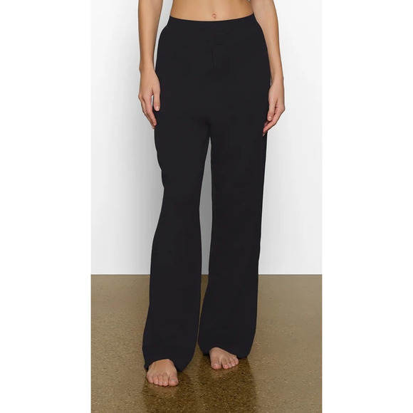 SKIMS | Pants & Jumpsuits | Nwt Skims Light Onyx Black Loose Boyfriend ...